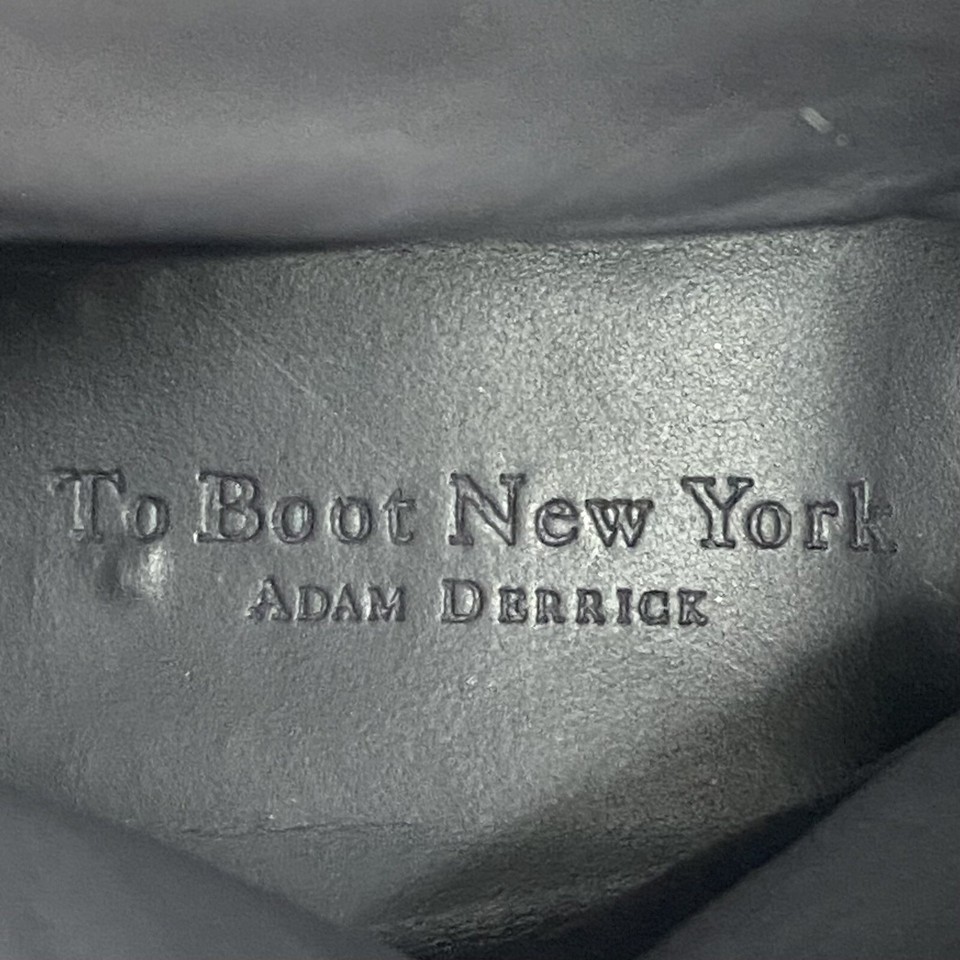 Mens 11 To Boot New York Adam Derrick Brown Leather Suede Mid Calf Pull ...