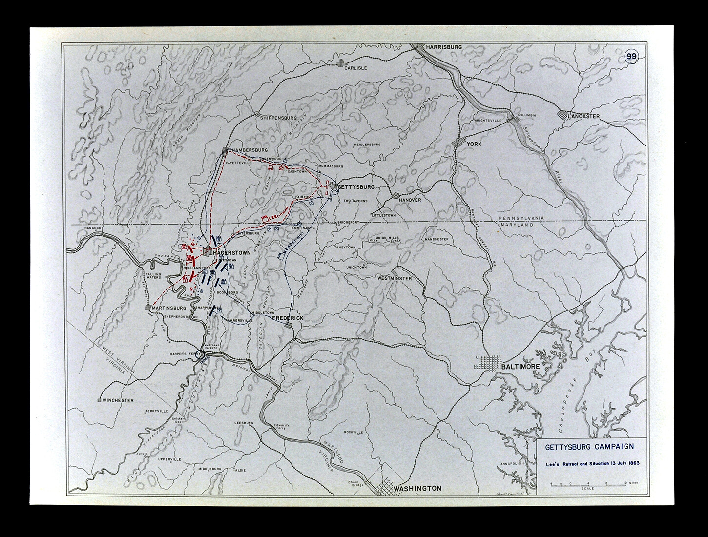 Civil War Blank Battle Map
