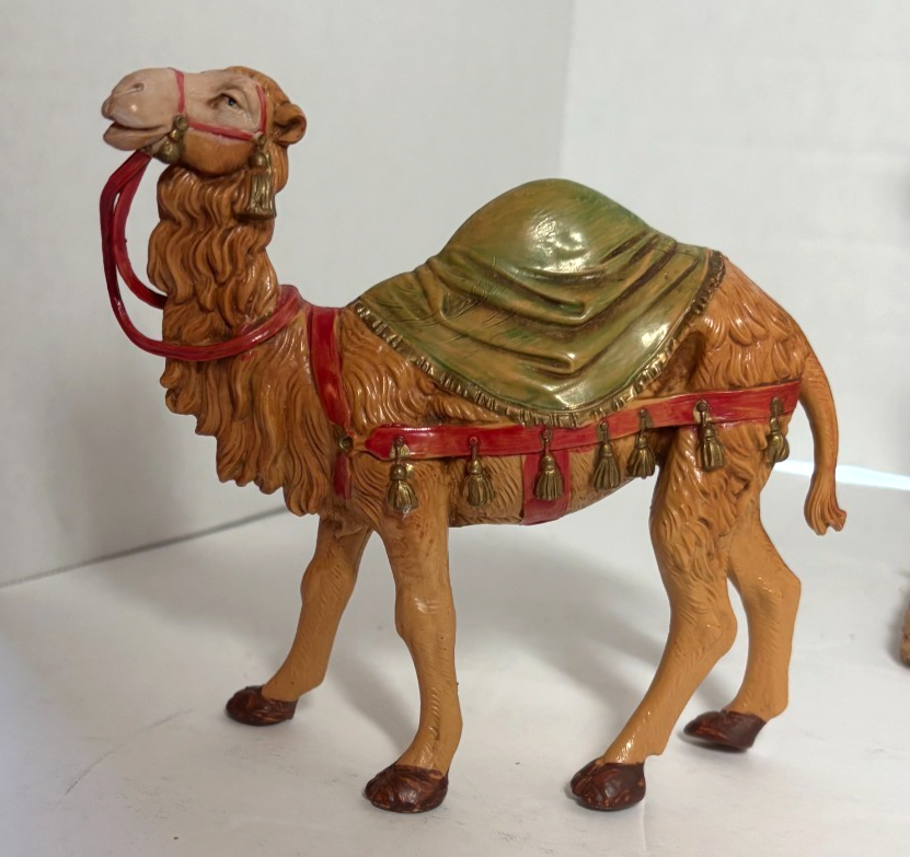 VTG Fontanini 12" x 17" Manger&Box 5" Nativity Set w/ 19 Figures, Star ...