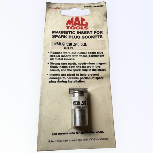 New Vintage MAC Tools Magnetic Insert for Spark Plug Sockets NBR.SP530 ...
