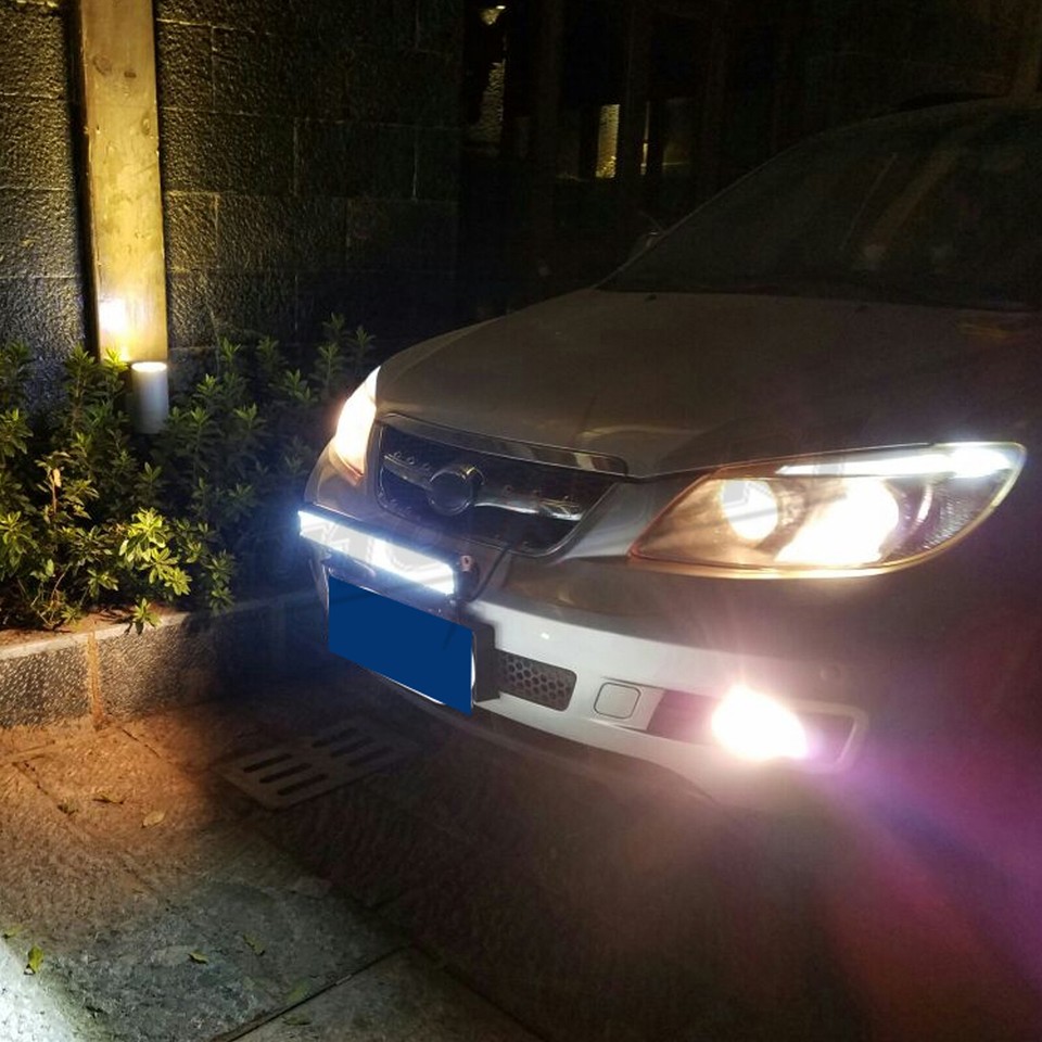 Car License Plate Bracket Light Bar Work LED Light Front Bumper Holder ...