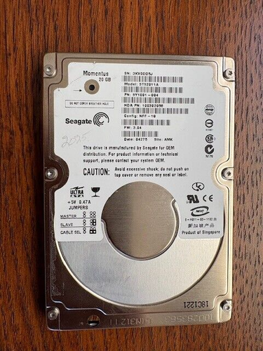 Vintage IDE Hard Drive for Laptop - 20GB | eBay