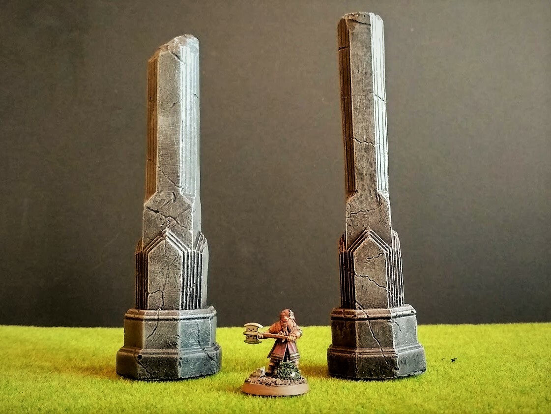 LOTR. Hobbit. Diorama.The Moria's pillar. Column. Scenery. Terrain ...