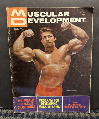 1966 July Muscular Development Magazine, Larry Scott (B8) | eBay
