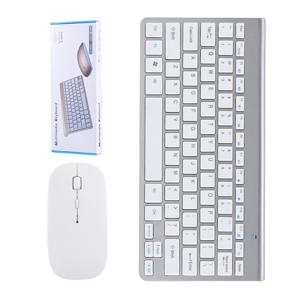 2.4G Wireless Keyboard and Mouse Combo Set Computer Desktop PC Laptop ...