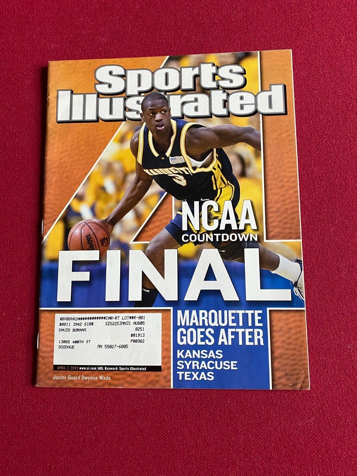 2003, Dwyane Wade, "Sports Illustrated" Magazine (Scarce / Vintage ...