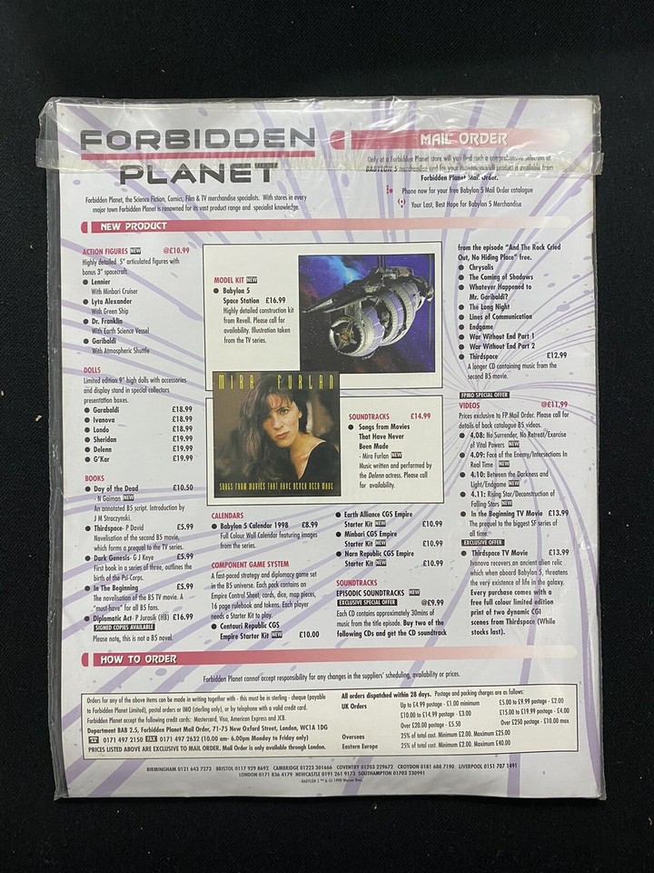 Babylon 5 Magazine Issue #5 December 1998 New Sealed | eBay