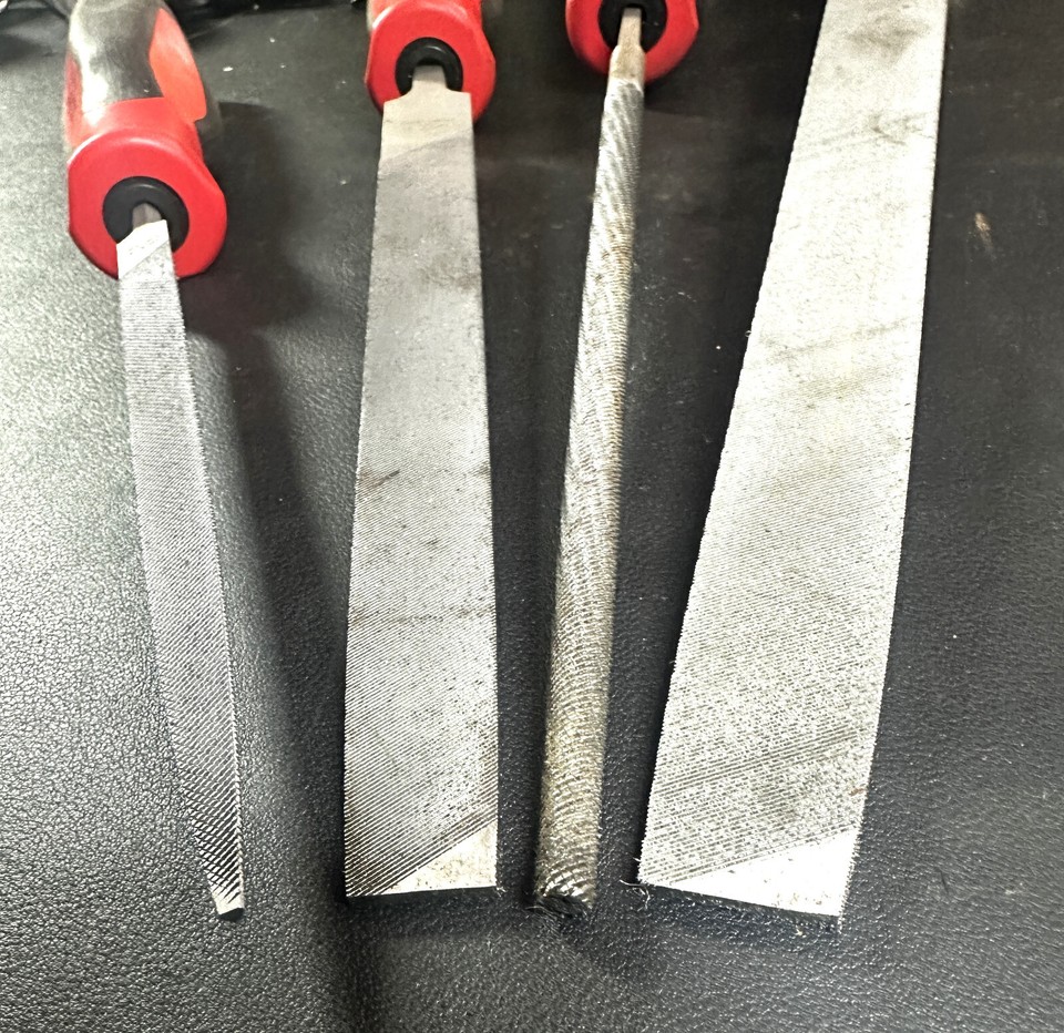 SNAP ON SGHBF500A 4-Piece Mixed File Set (Red) USA | eBay