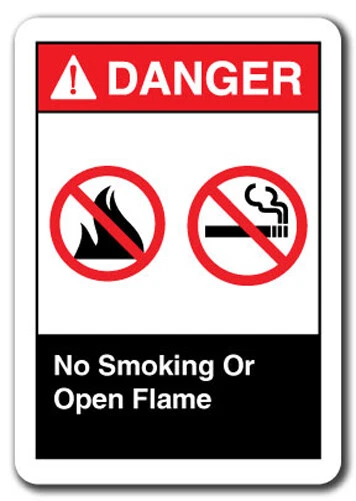 Open Flame Safety Symbol