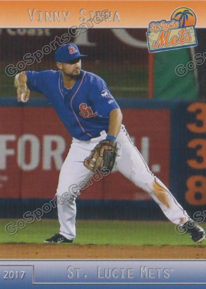 2017 St Lucie Mets Vinny Siena RC Rookie NY | eBay