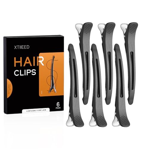 6 Pack Hair Clips for Styling Sectioning, Non Slip Duck Billed with ...