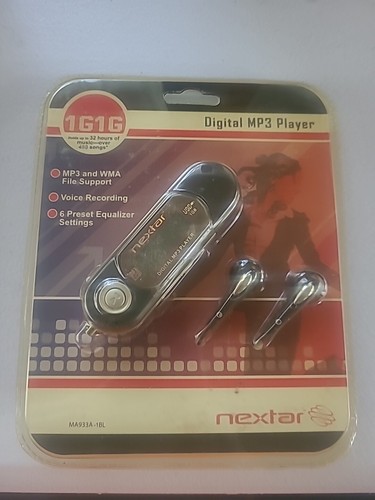 Vtg Nextar MA933A-1BL Black (1GB) MP3 Digital Media Player Brand New ...