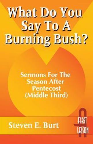 What Do You Say to a Burning Bush? by Steven E. Burt (1995, Trade ...
