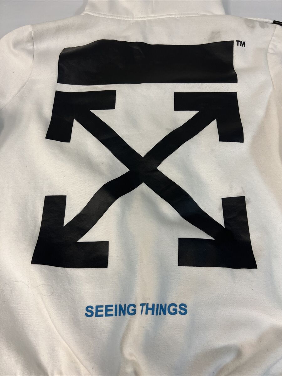 Off White Seeing Things Hoodie White Used Size M | eBay Off White Seeing Things Hoodie White Used Size M | eBay