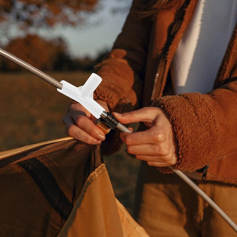 10Pcs Plastic Tent Rod Adapter White Three-Way Connector Tent ...