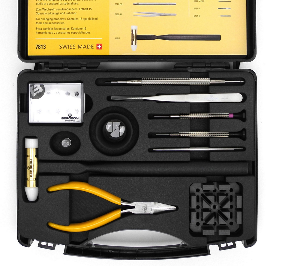 Bergeon 7813 Master Service Watch Tool Case Swiss Made Bracelet Screwdriver Kit | eBay