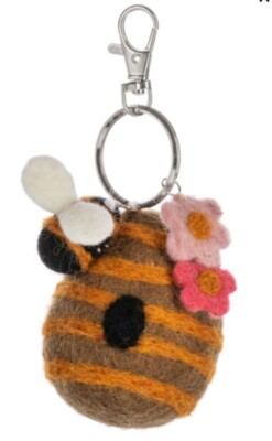 Ganz 100% Wool : Felted Beehive : Key Ring : New : Made In Nepal | eBay