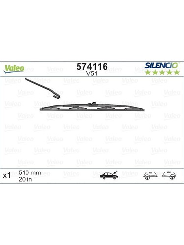 Valeo Wiper Blade fits Renault 19 1.8 L53 Chamade (L53Y) (574116) | eBay