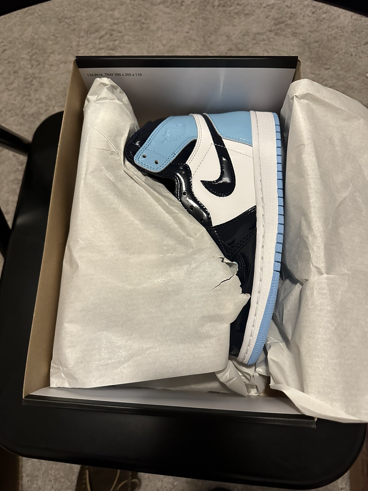 Size 6.5 - Jordan 1 Retro High OG Blue Chill, UNC 2019 885177551926| eBay