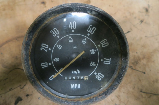 Round AC 5.5" Speedometer Classic Coach Bus Truck Lorry Bedford Kit Car ...