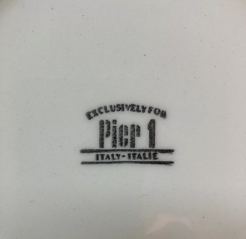 Pier 1 Fish/Starfish Mosaic Dinner Plate 10.5” Italy | eBay