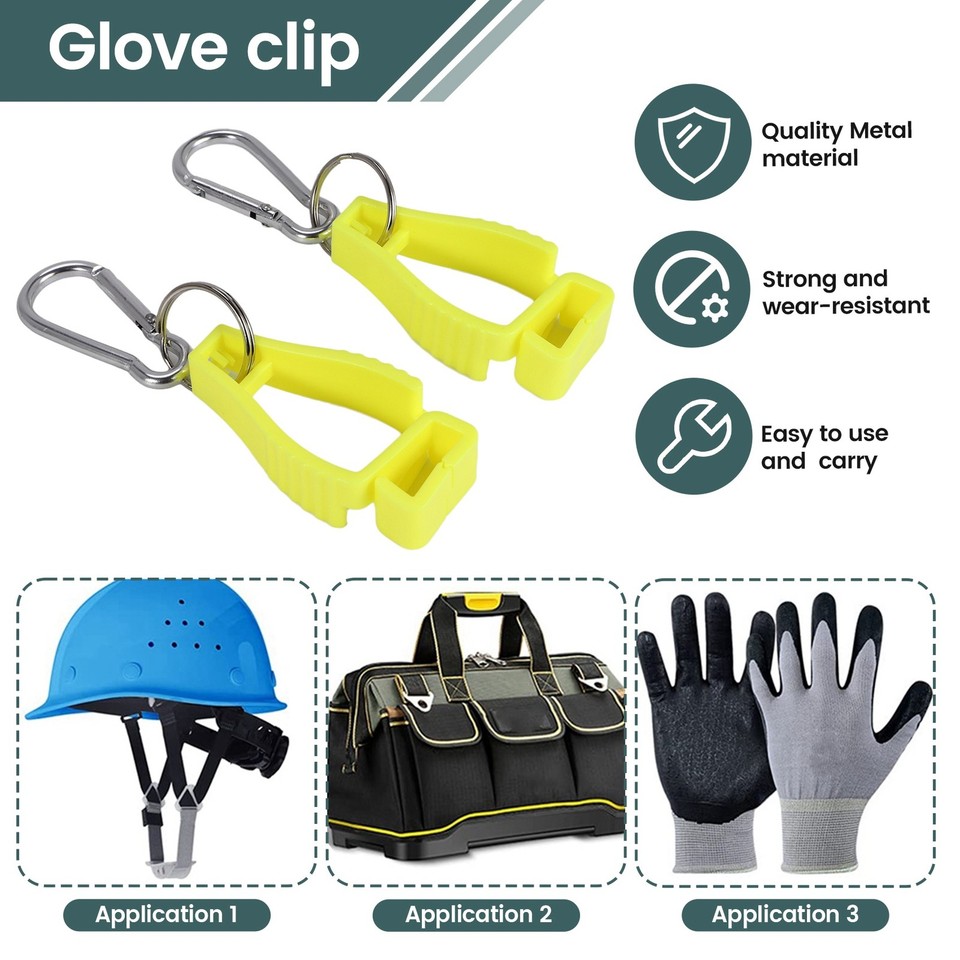 Glove Clips for Work Glove Holders Glove Belt Clip with Metal ...