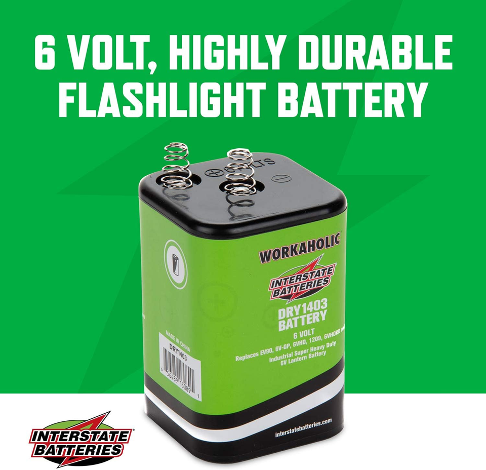 Interstate Batteries 6V HD Lantern Flashlight Battery (6-Pack) 6 Volt ...