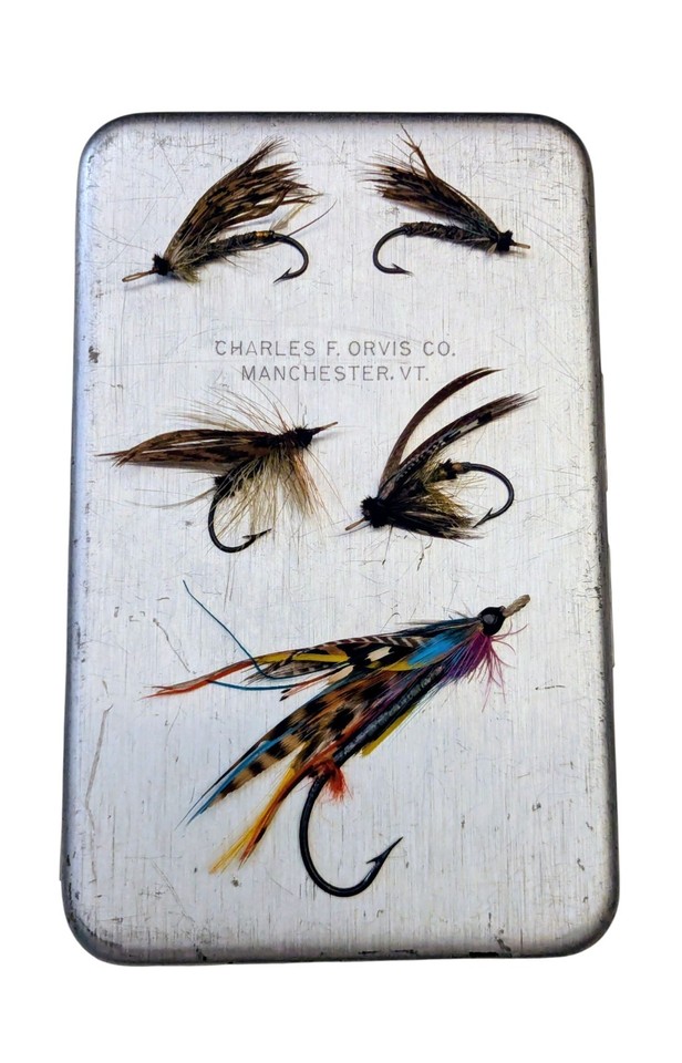 Orvis Magnetic Fly Box 10 Hand-Tied Atlantic Salmon Flies Single Hook ...