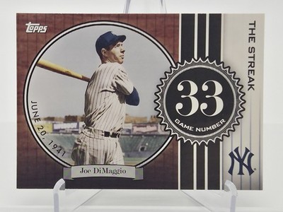 Joe DiMaggio 2007 Topps Baseball Game 33 "The Streak" JD33 New York ...