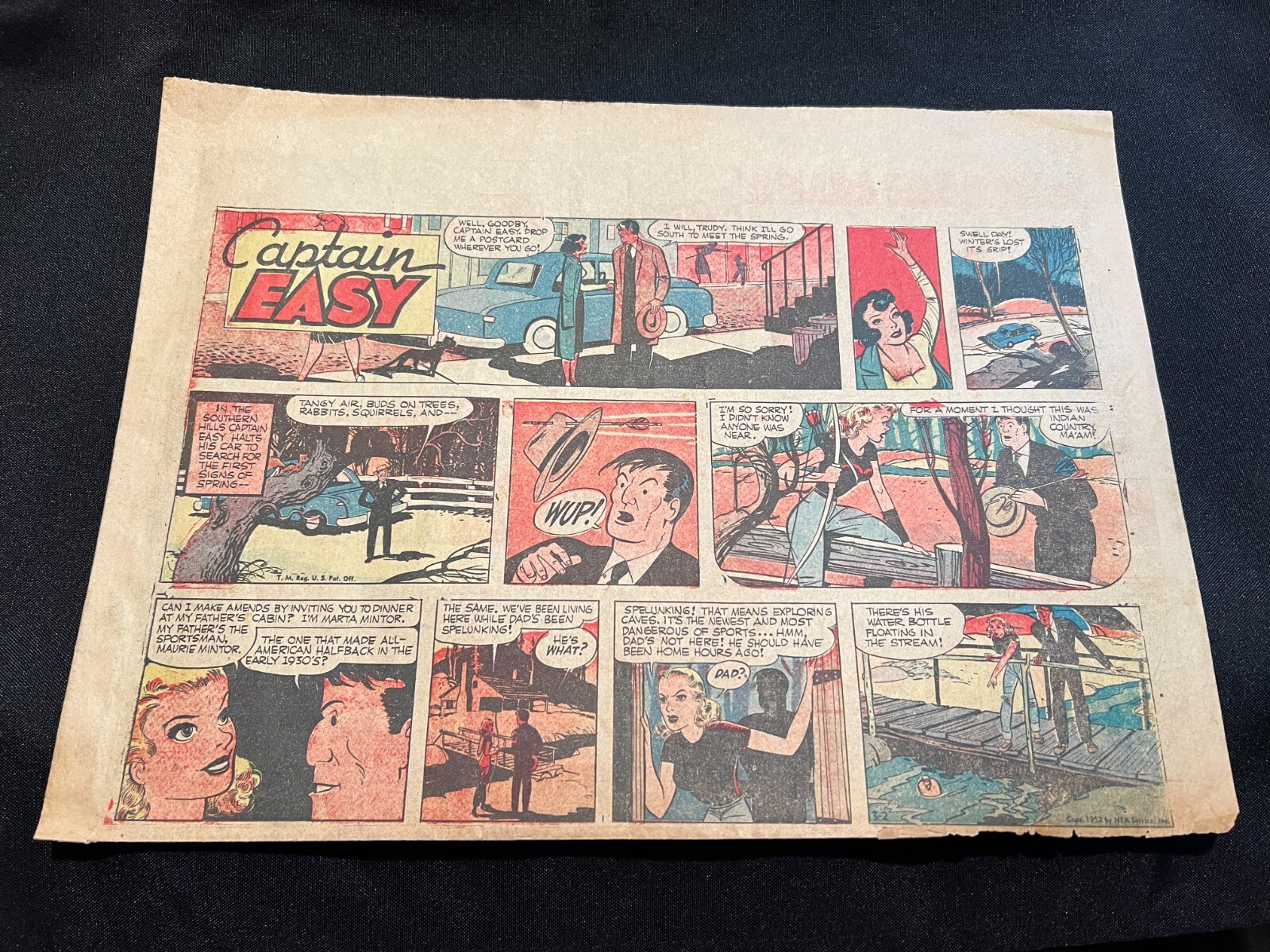 #H03 CAPTAIN EASY by Leslie Turner Sunday Half Page Comic Strip March 2 ...