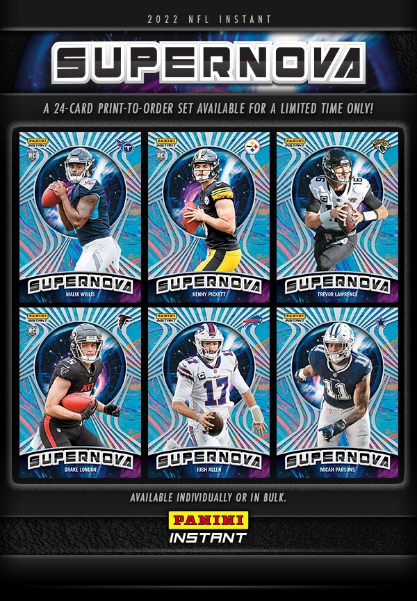 NFL 2022 Instant Supernova Football Trading Card Set [24 Cards] | eBay