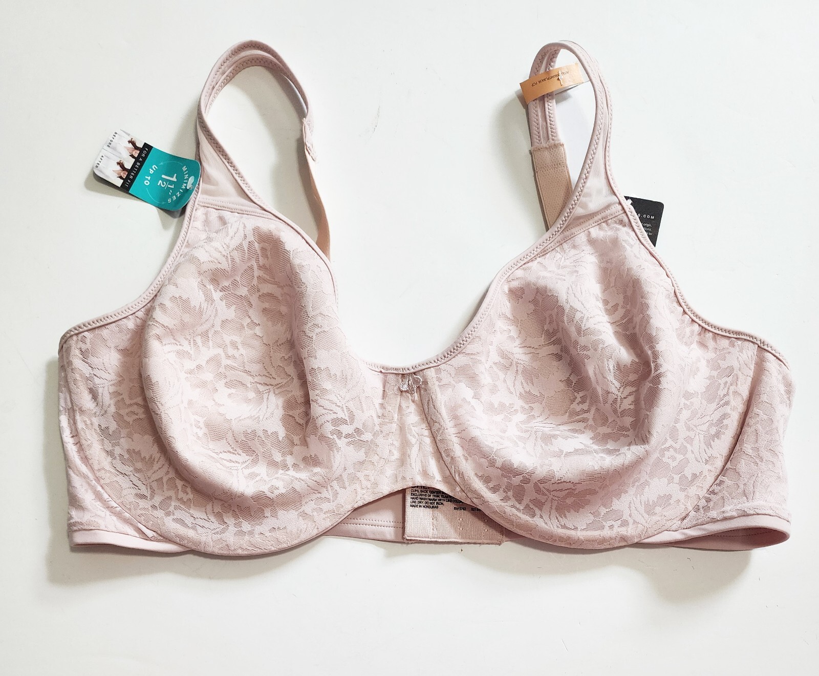 Bali Passion for Comfort Full Figure Minimizer Bra Sandshell Lace ...