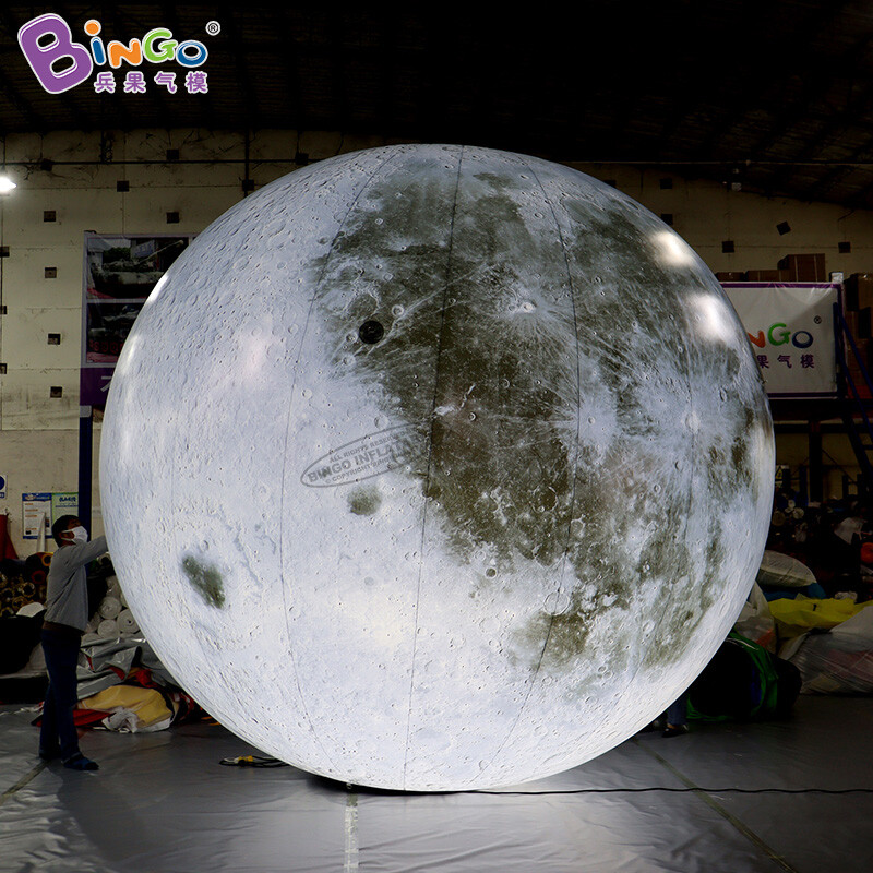 Inflatable Moon With LED Lights / Hanging Inflatable LED Moon Planet ...