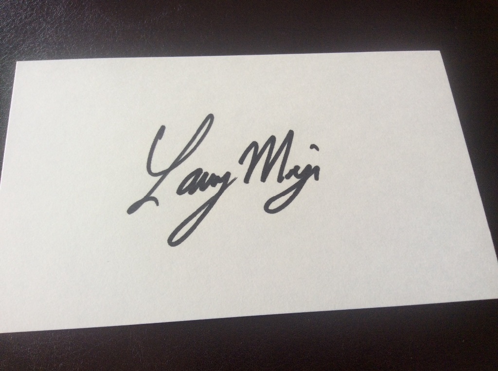Larry Mize Golf Autograph Card | eBay