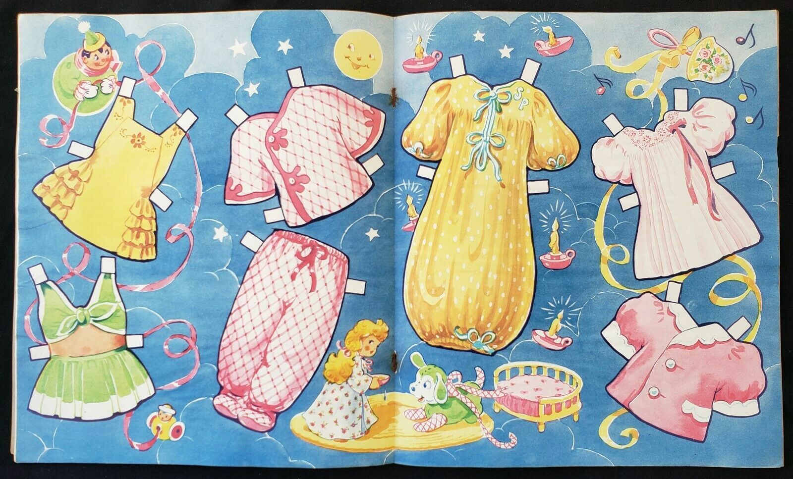 VINTGE 1948 BABY SPARKLE PLENTY PAPER DOLL 8 Pg REPRODUCTIN~UNCUT LO PR ...