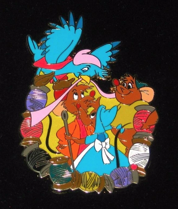 Cinderella Birds Holding Ribbon