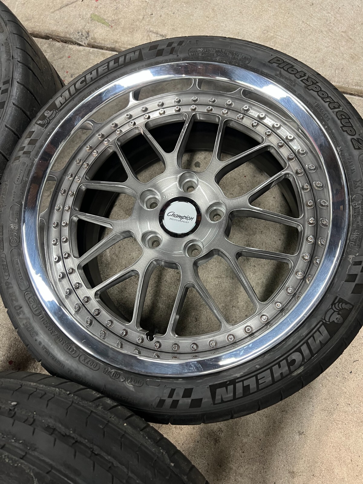 Porsche Wheels / 997 Champion RG5B / 3 piece / Brushed w tinted clear ...