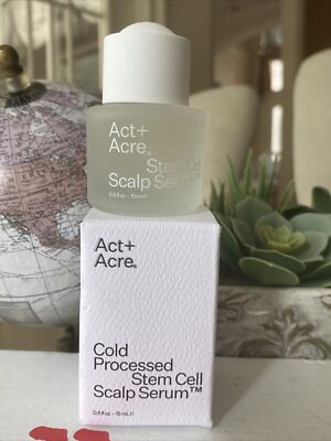 Act + Acre Cold Processed Stem Cell Scalp Serum 0.5fl.oz./15ml Travel ...