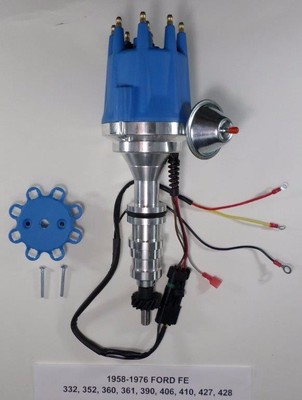 FORD FE 332 352 360 390 406 427 428 BLUE Small Cap HEI Distributor *PRO ...