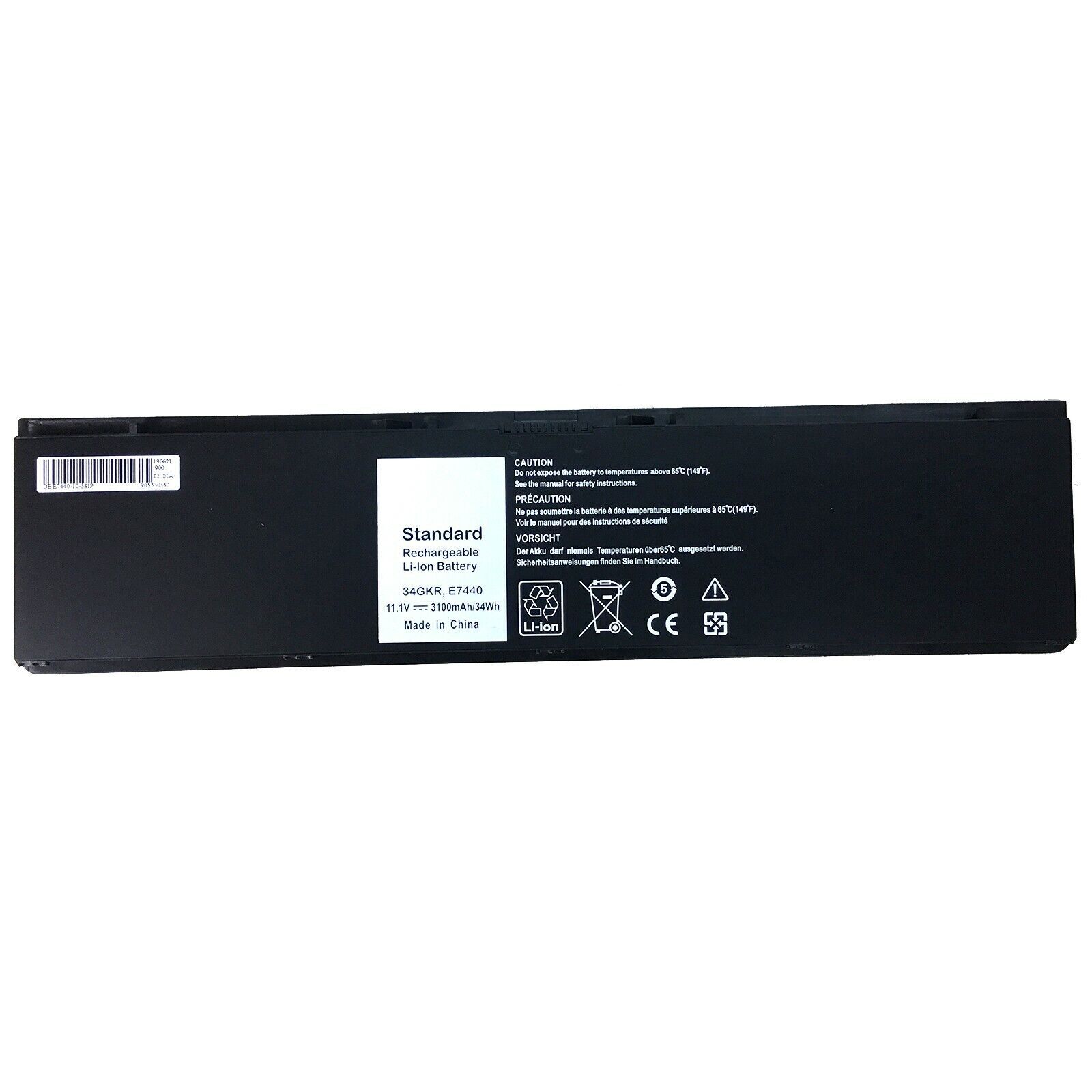 34GKR Battery for Dell 451-BBFV 34GKR F38HT PFXCR 451-BBFS 451-BBFY451 ...