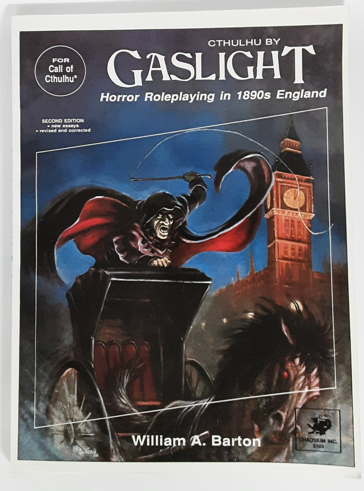 Vintage CTHULU BY GASLIGHT. Call of Cthulhu 2nd Edition. Chaosium #3303 ...