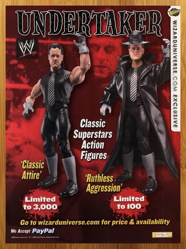 2008 WWE Classic Superstars Undertaker Action Figure Print Ad/Poster ...