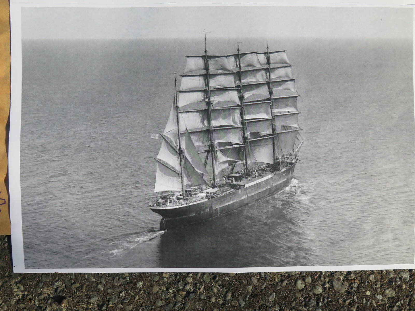 5 MASTED SAILING SHIP PREUSSEN AT SEA, FULL SAIL | eBay