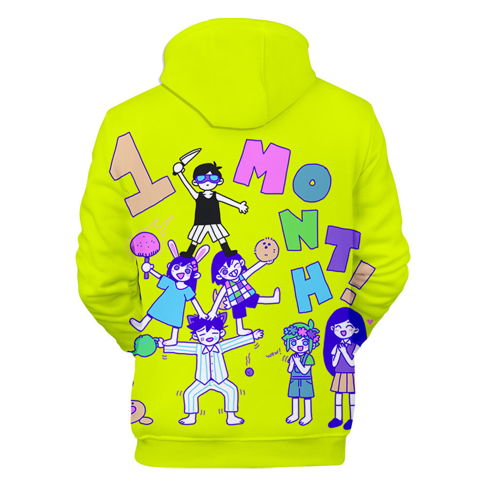 Omori 3D Hoodies Aubrey Kel Hero Sweatshirts Adult Kids Jacket Coat ...
