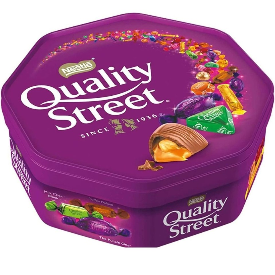 Nestlé Quality Street Chocolate Tub – Assorted Sweets Sharing Gift Box ...