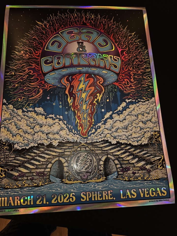 dead and company sphere poster foil | eBay
