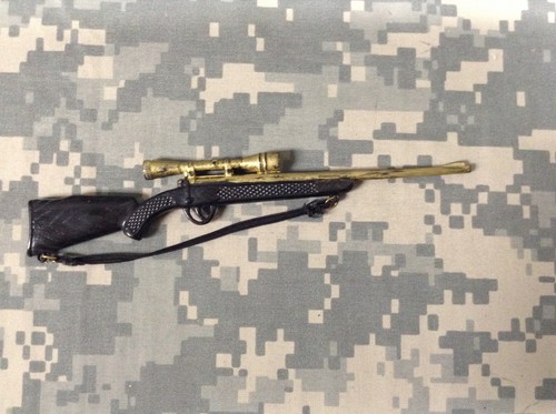 Vintage Hasbro 1964 GI Joe Adventure Team Black Stock Gold Scope Rifle ...