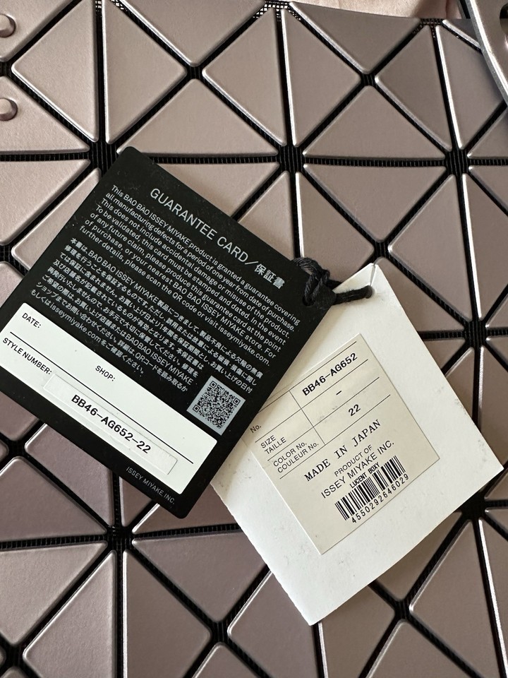 Bao Bao Issey Miyake Lucent Boxy Tote Bag in Pink | eBay