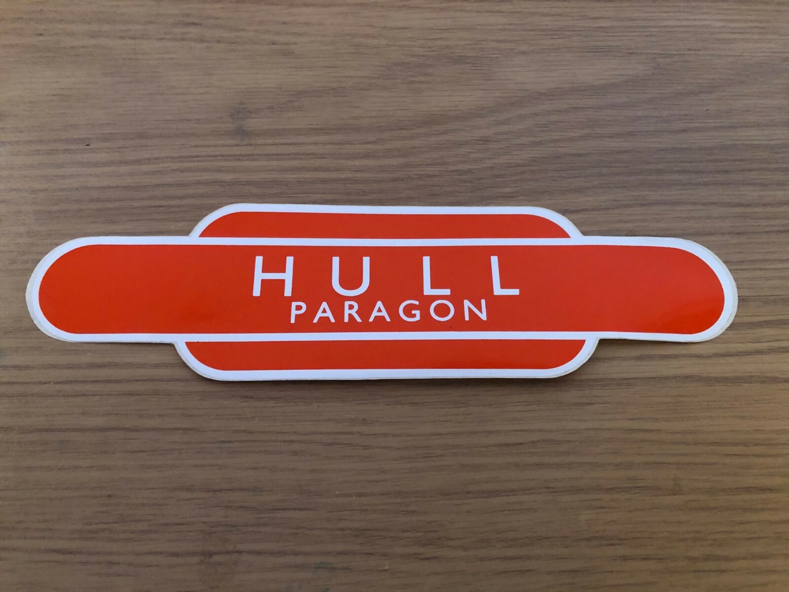 RAILWAY / TRAIN TOTEM STATION SIGN - HULL PARAGON | eBay UK
