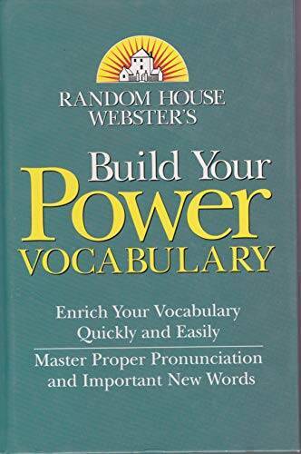 Random House Websters Build Your Power Vocabulary - Hardcover By ...
